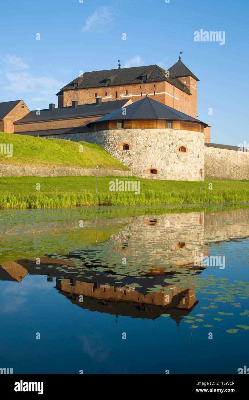 The medieval castle of Hame close up on a sunny July morning ...