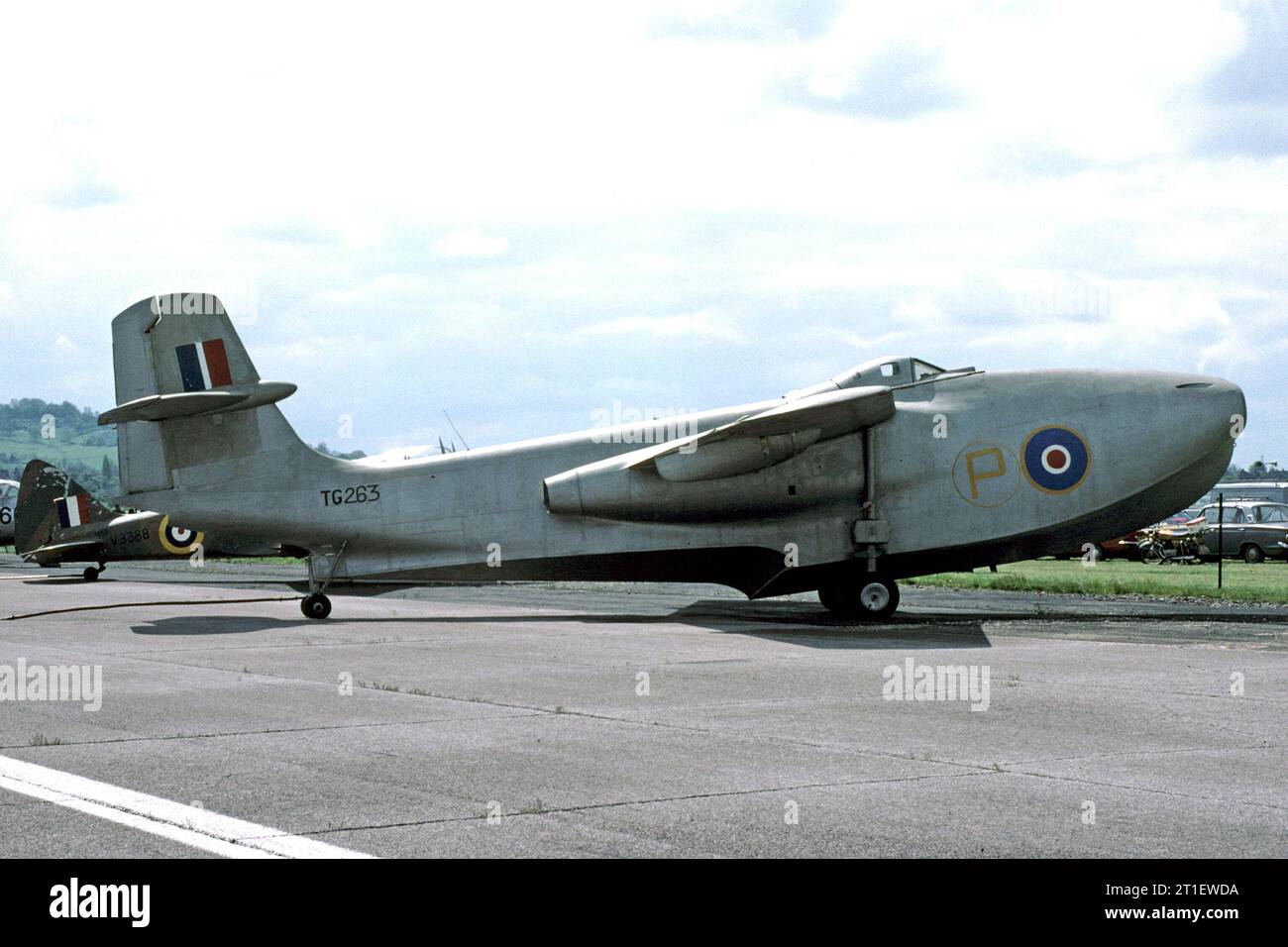 Saunders-Roe SR.A.1 at Staverton airport in 1977 Stock Photo - Alamy