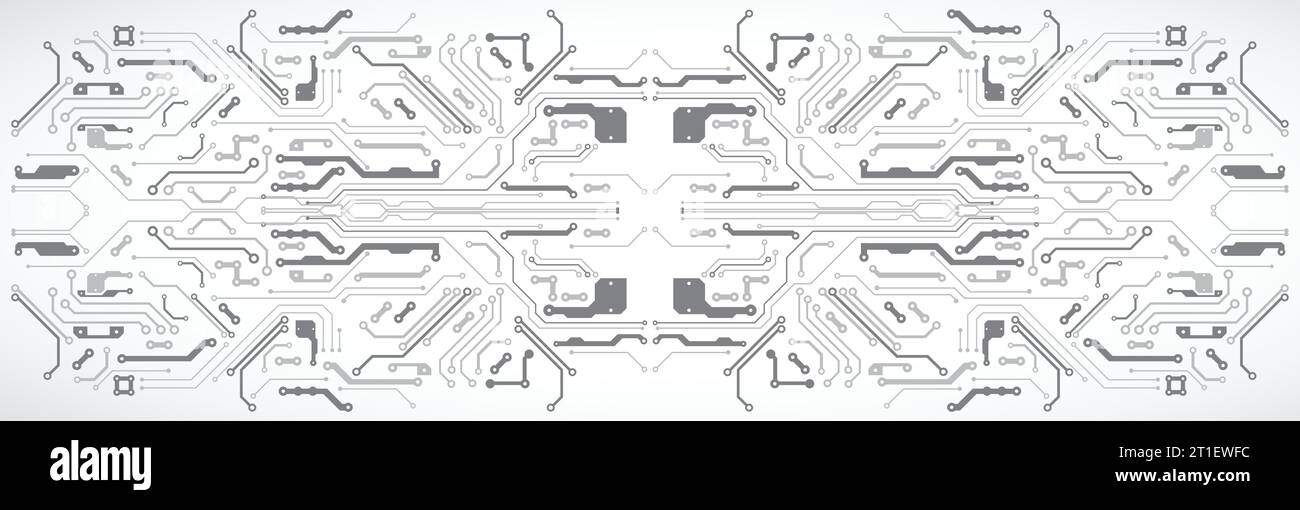 Vector illustration, Hi-tech digital technology and engineering theme ...