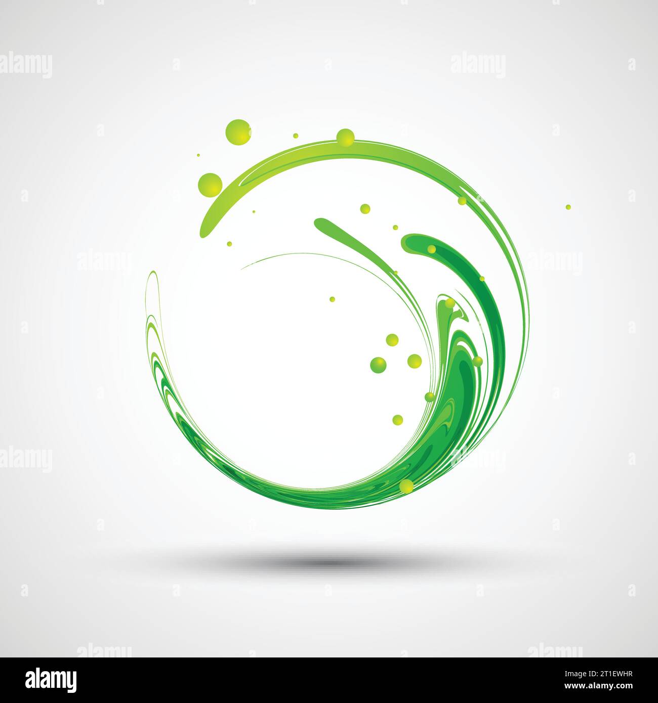 Abstract green wave. Vector Stock Vector Image & Art - Alamy