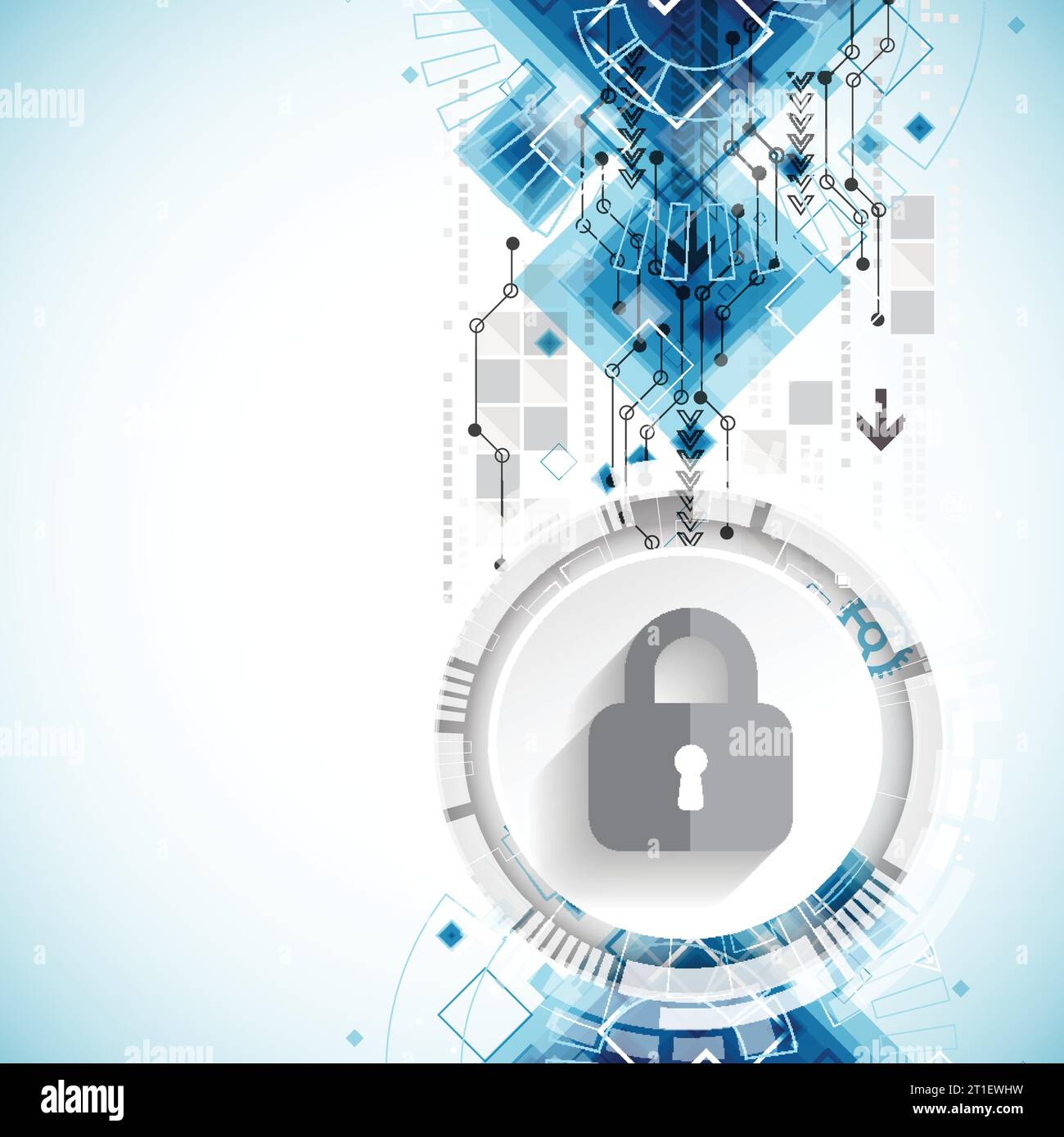 Protection concept. Protect mechanism, system privacy. Vector ...