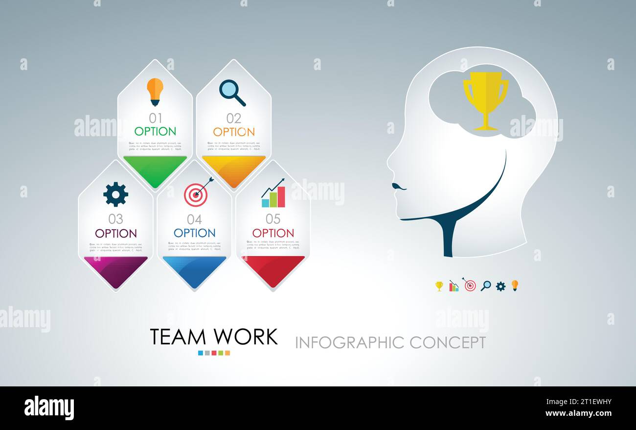 Info graphic teamwork. Business concept. Vector illustration Stock ...