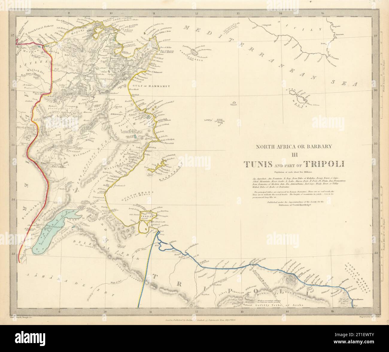 Tunisia maps hi-res stock photography and images - Alamy