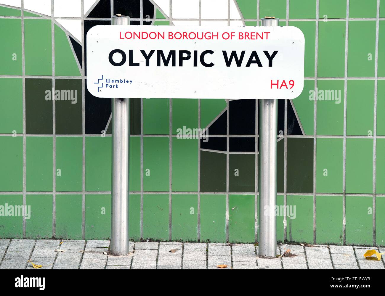 A general view of an Olympic Way sign ahead of the international ...