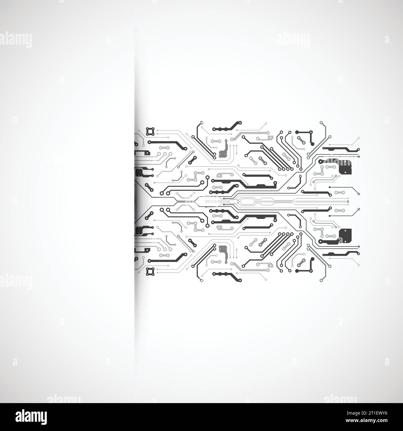 Vector illustration, Hi-tech digital technology and engineering theme Stock Vector Image & Art ...