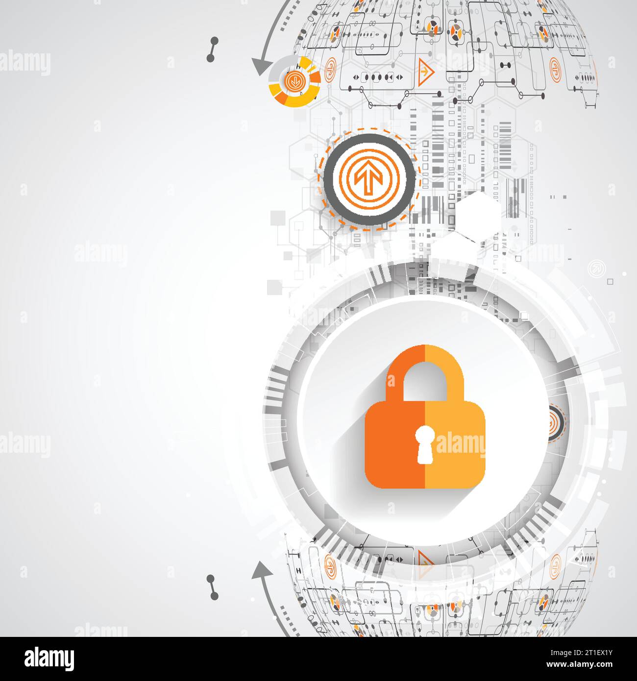 Protection concept. Protect mechanism, system privacy. Vector ...