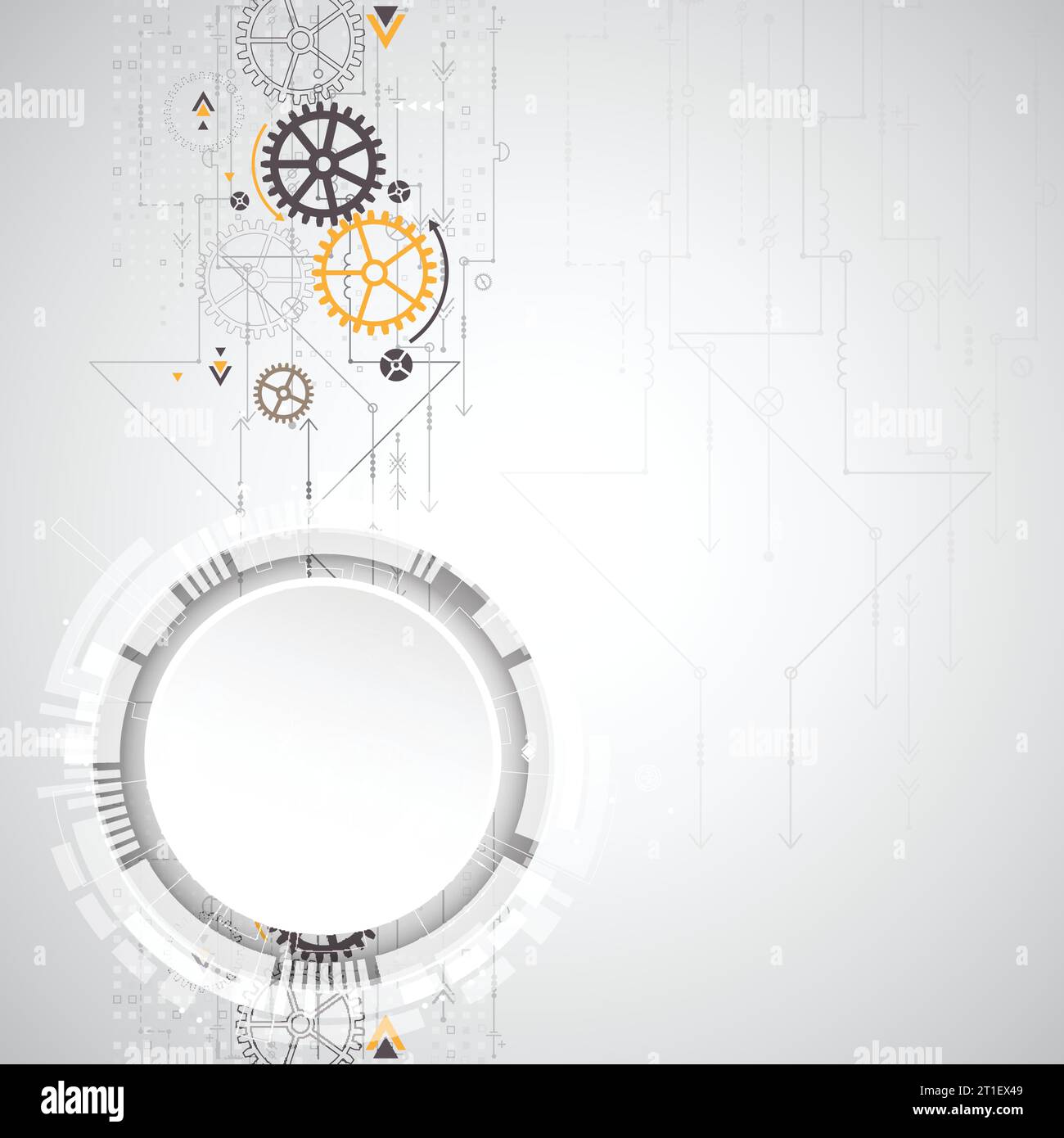 Abstract background with various technological elements. Vertical structure pattern technology ...