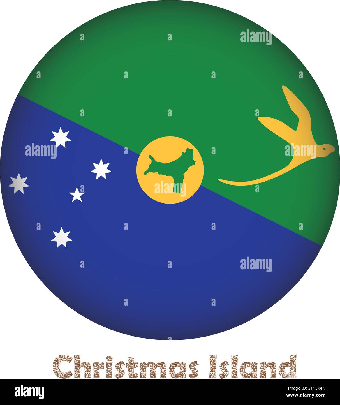 Christmas island flag hi-res stock photography and images - Alamy
