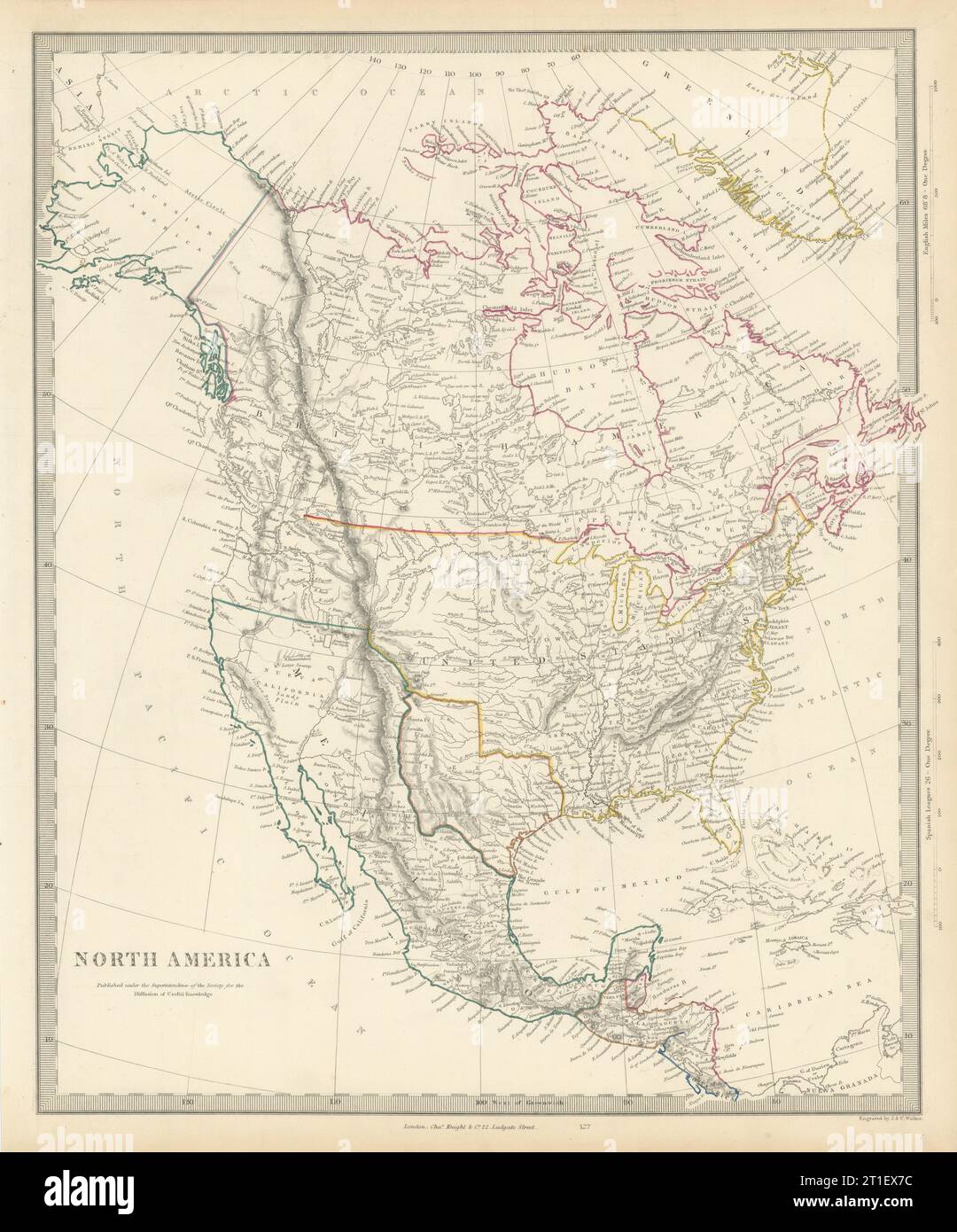 NORTH AMERICA.Texas Republic.Mexican California.Russian America.SDUK ...