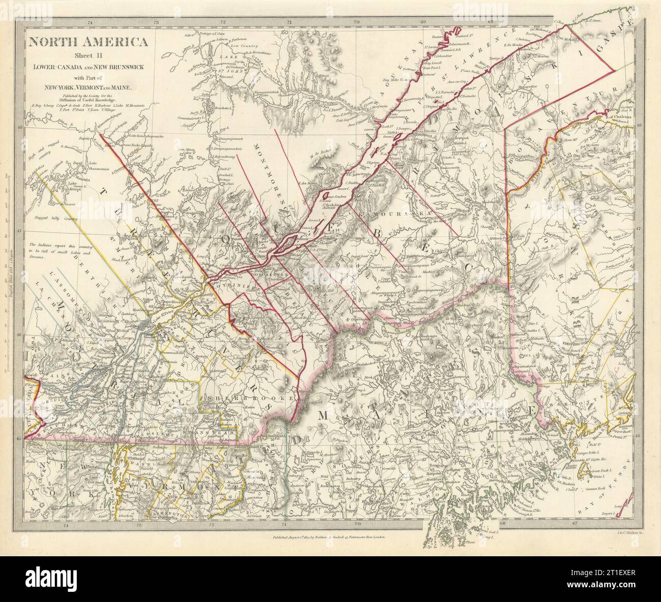 Map of three rivers hi-res stock photography and images - Alamy