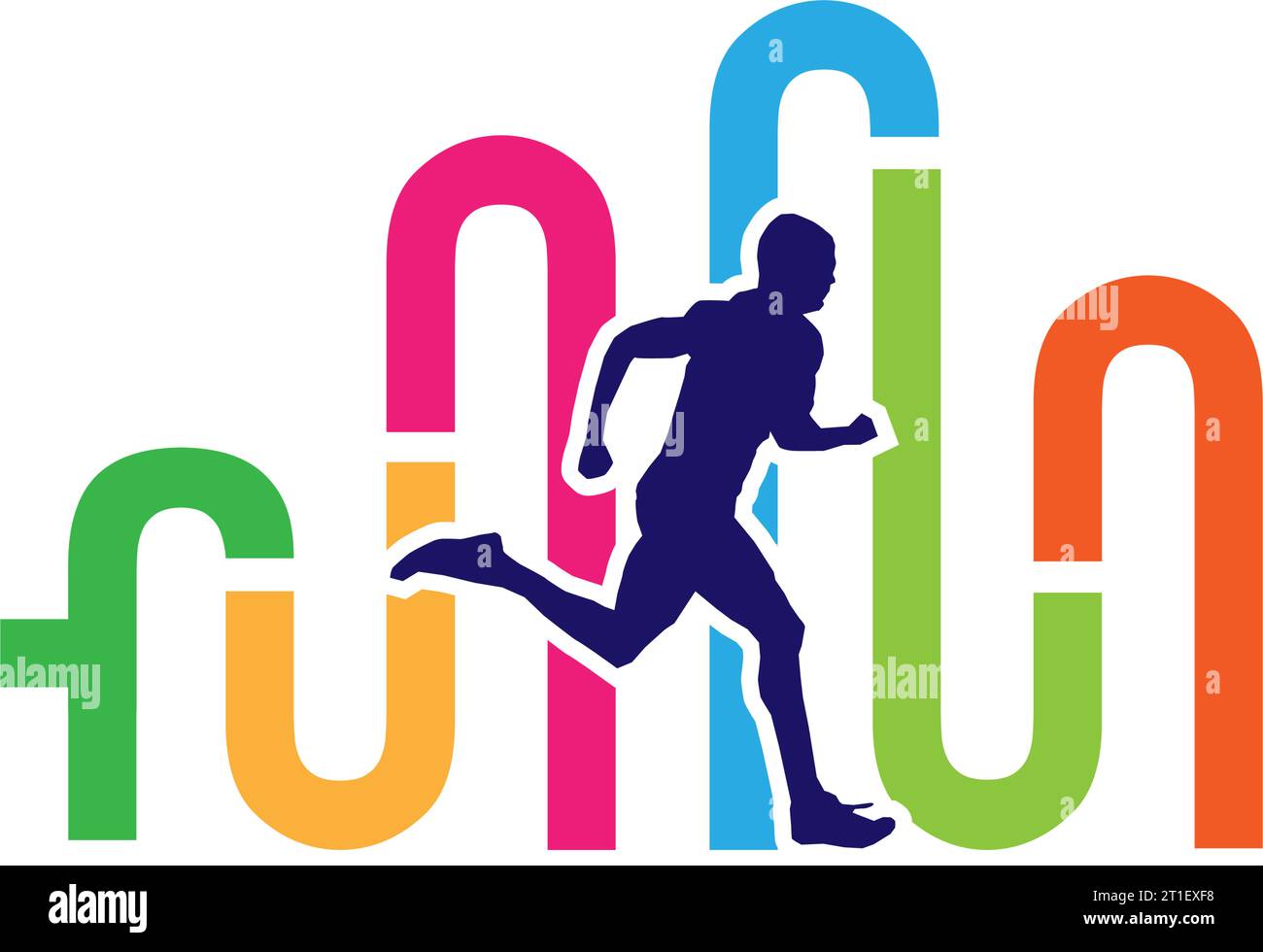 Logo Design for 5K fun run event in vector Stock Vector Image & Art - Alamy