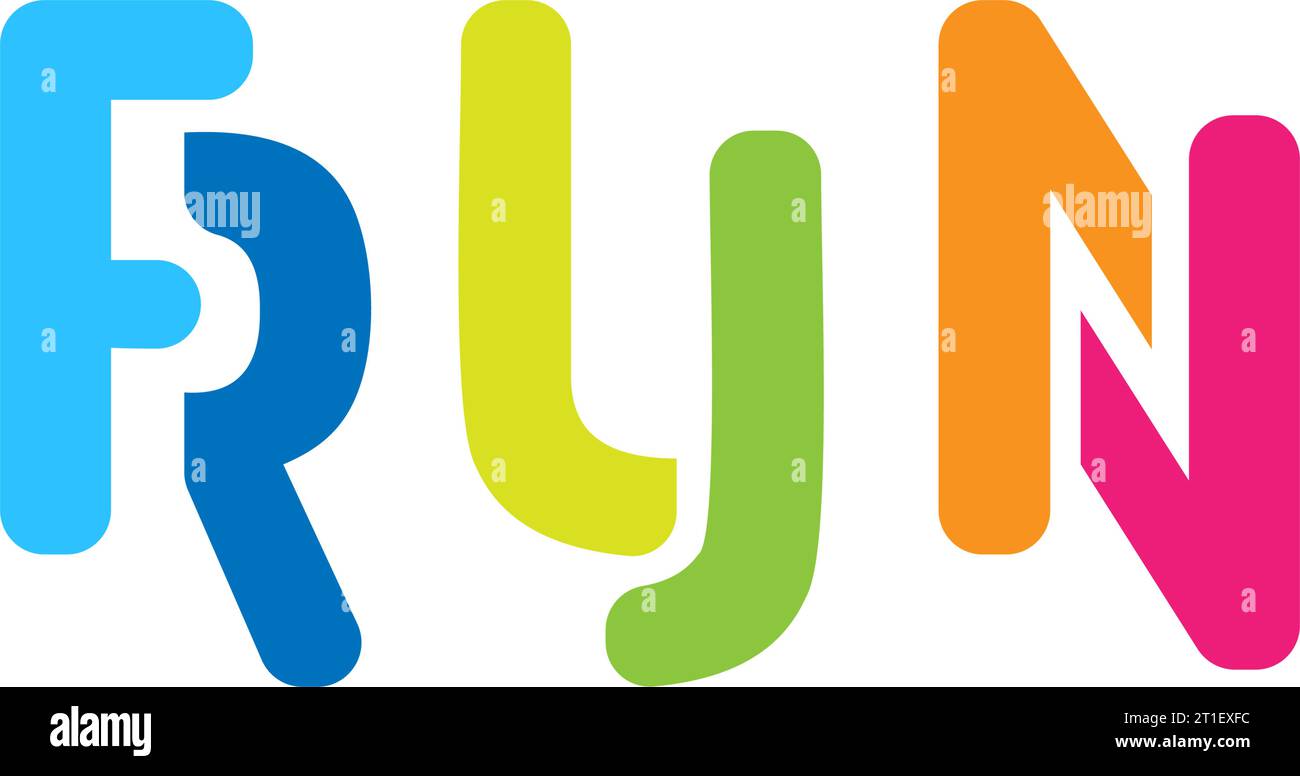 Logo Design for 5K fun run event in vector Stock Vector Image & Art - Alamy