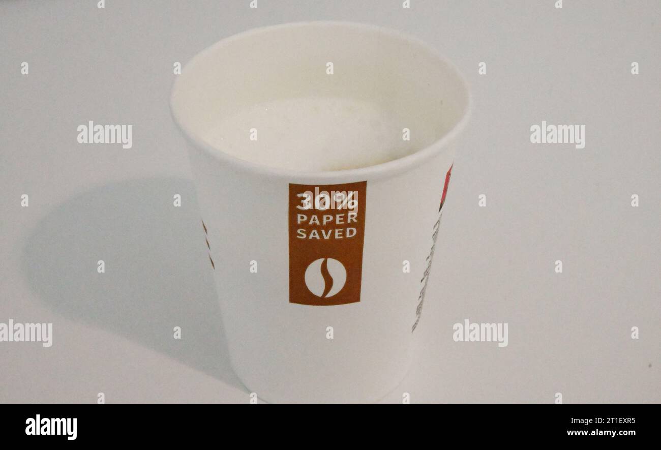 Copenhagen, Denmark /12 October. 2023/.30 percent paper saved coffee in ...