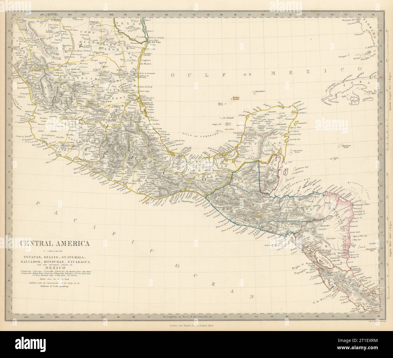SOUTHERN MEXICO & CENTRAL AMERICA. Yucatan Belize Mosquito Coast.SDUK ...