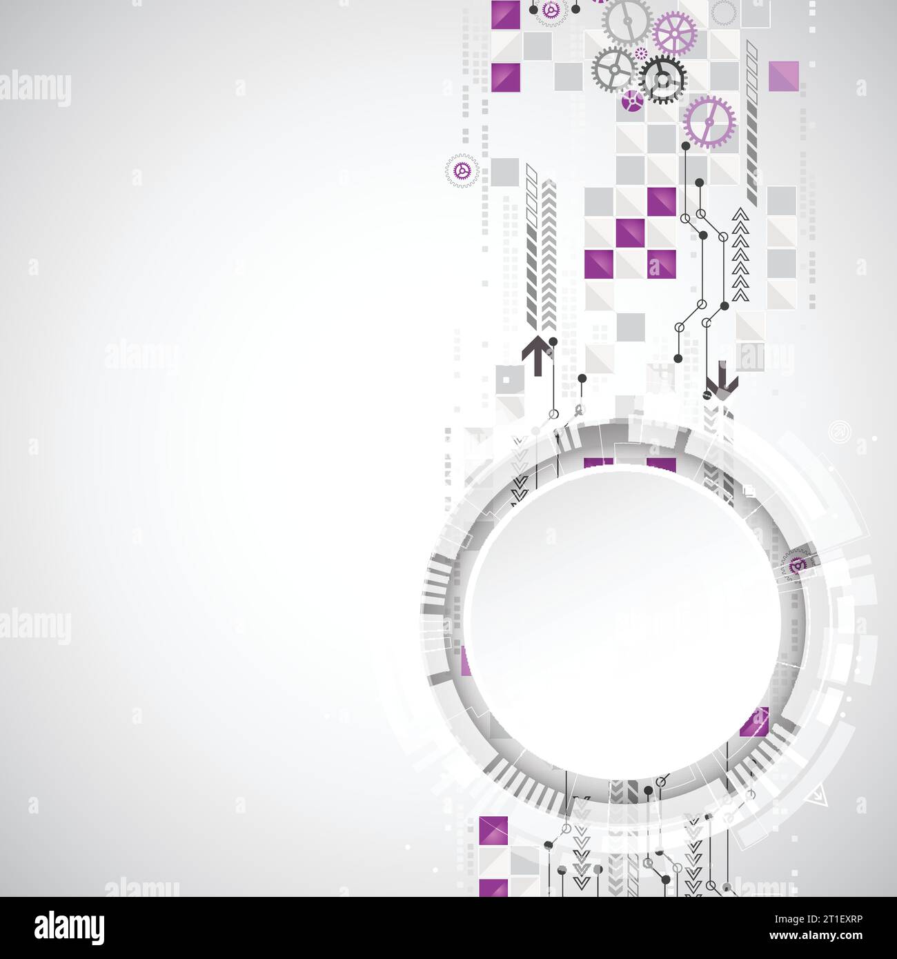 Abstract background with various technological elements. Vertical structure pattern technology ...