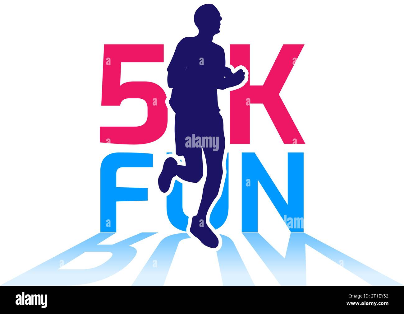 Logo Design for 5K fun run event in vector Stock Vector Image & Art - Alamy