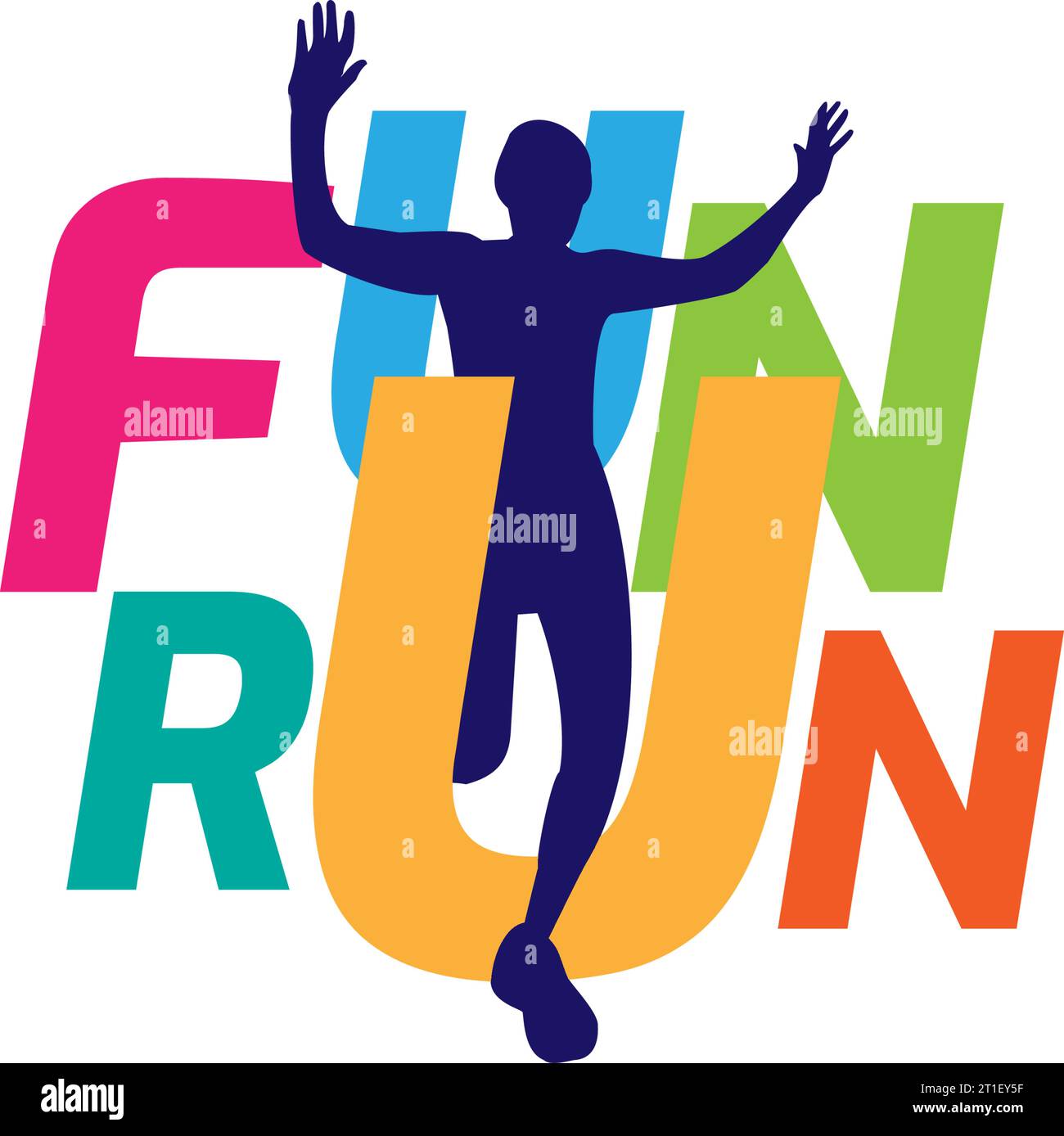 Logo Design for 5K fun run event in vector Stock Vector Image & Art - Alamy
