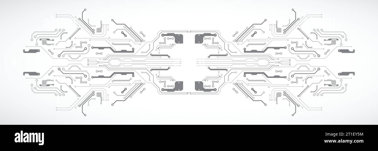 Vector illustration, Hi-tech digital technology and engineering theme ...