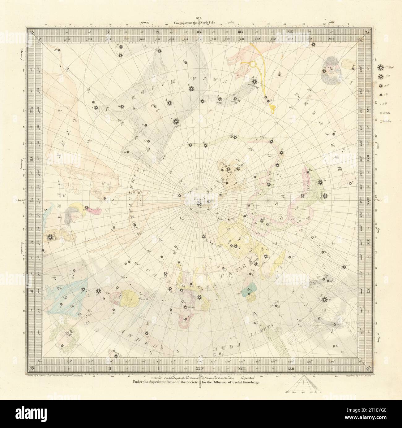Old star map hi-res stock photography and images - Alamy
