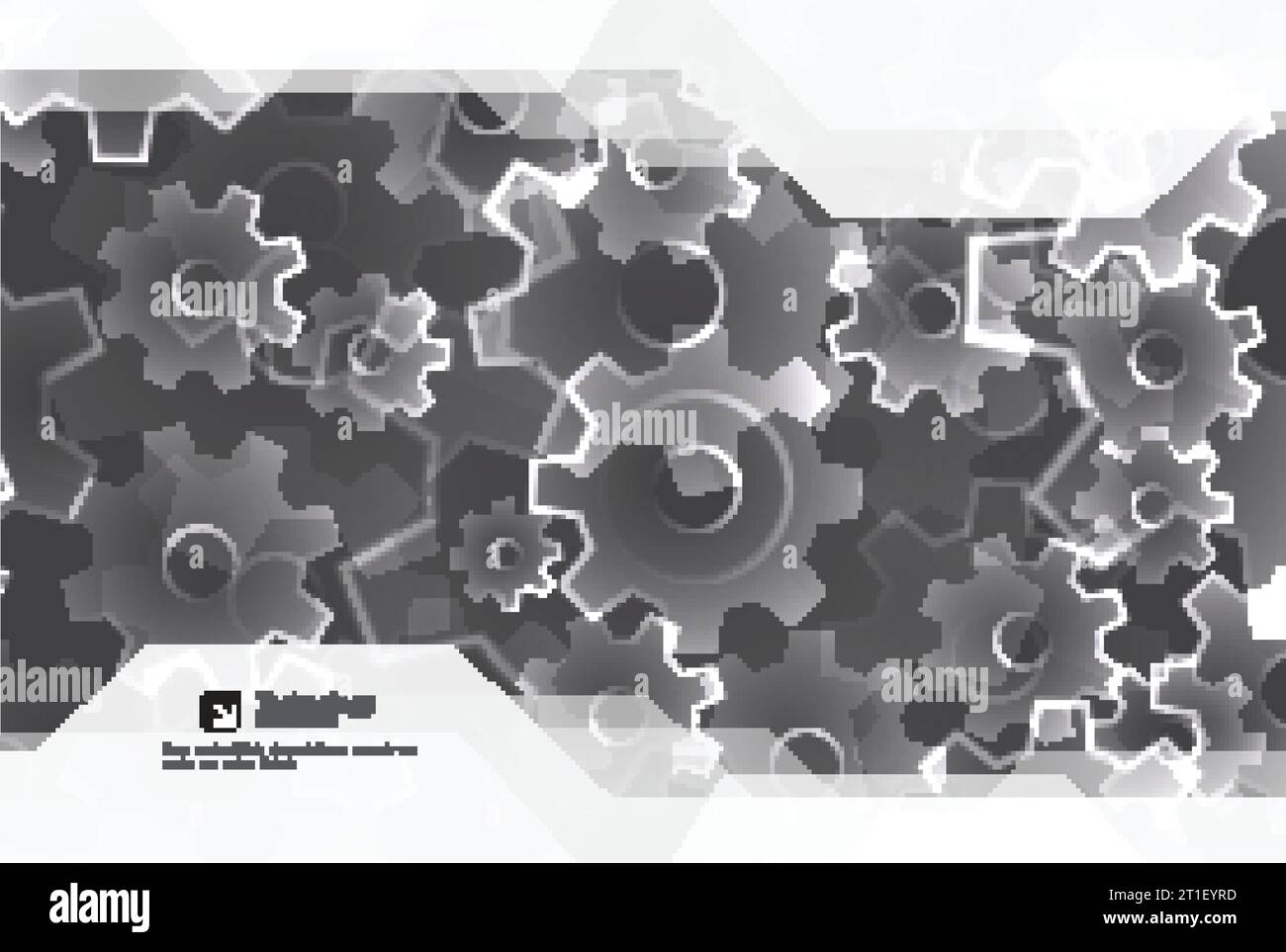 Mechanical gear background template Stock Vector Images - Alamy