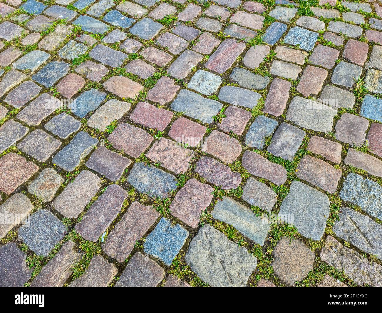 Old historical cobblestone paths and walkways all over europe Stock ...