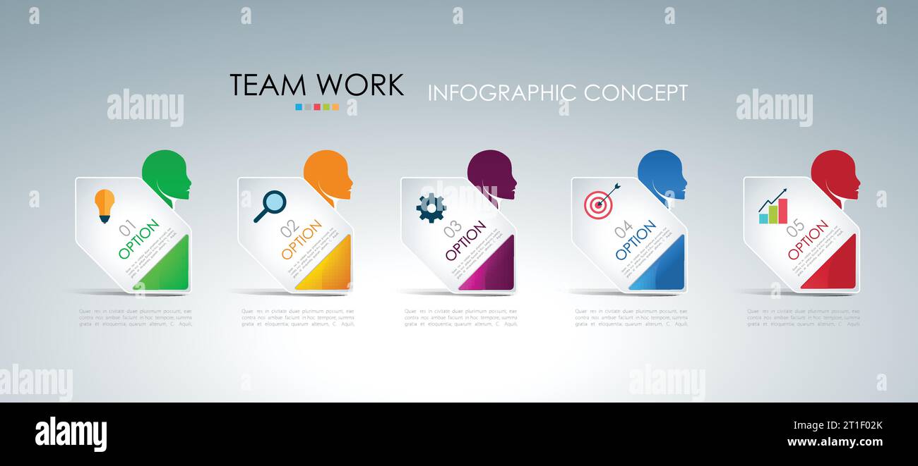 Info graphic teamwork. Business concept. Vector illustration Stock ...