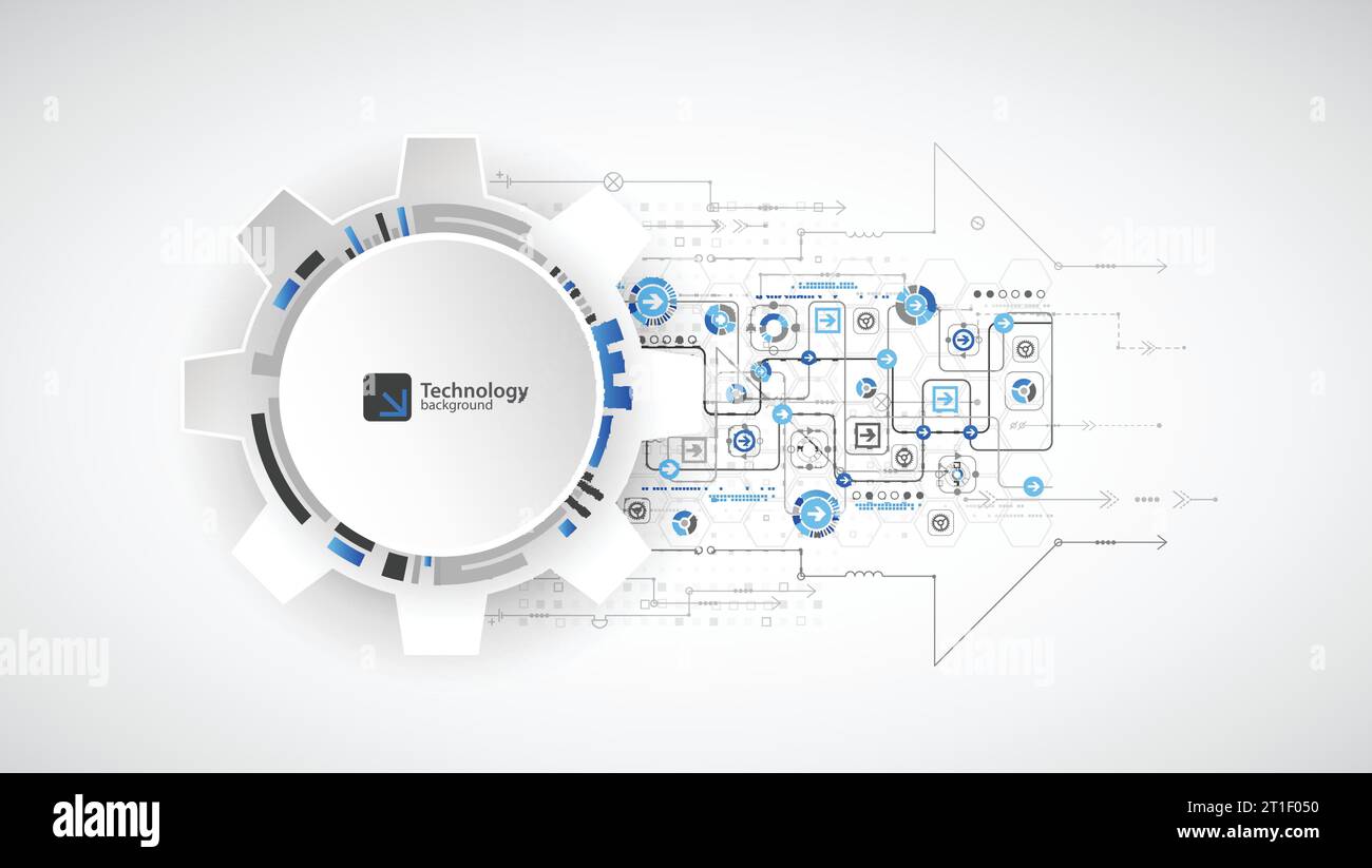 Abstract technological background. Structure square pattern. Vector ...