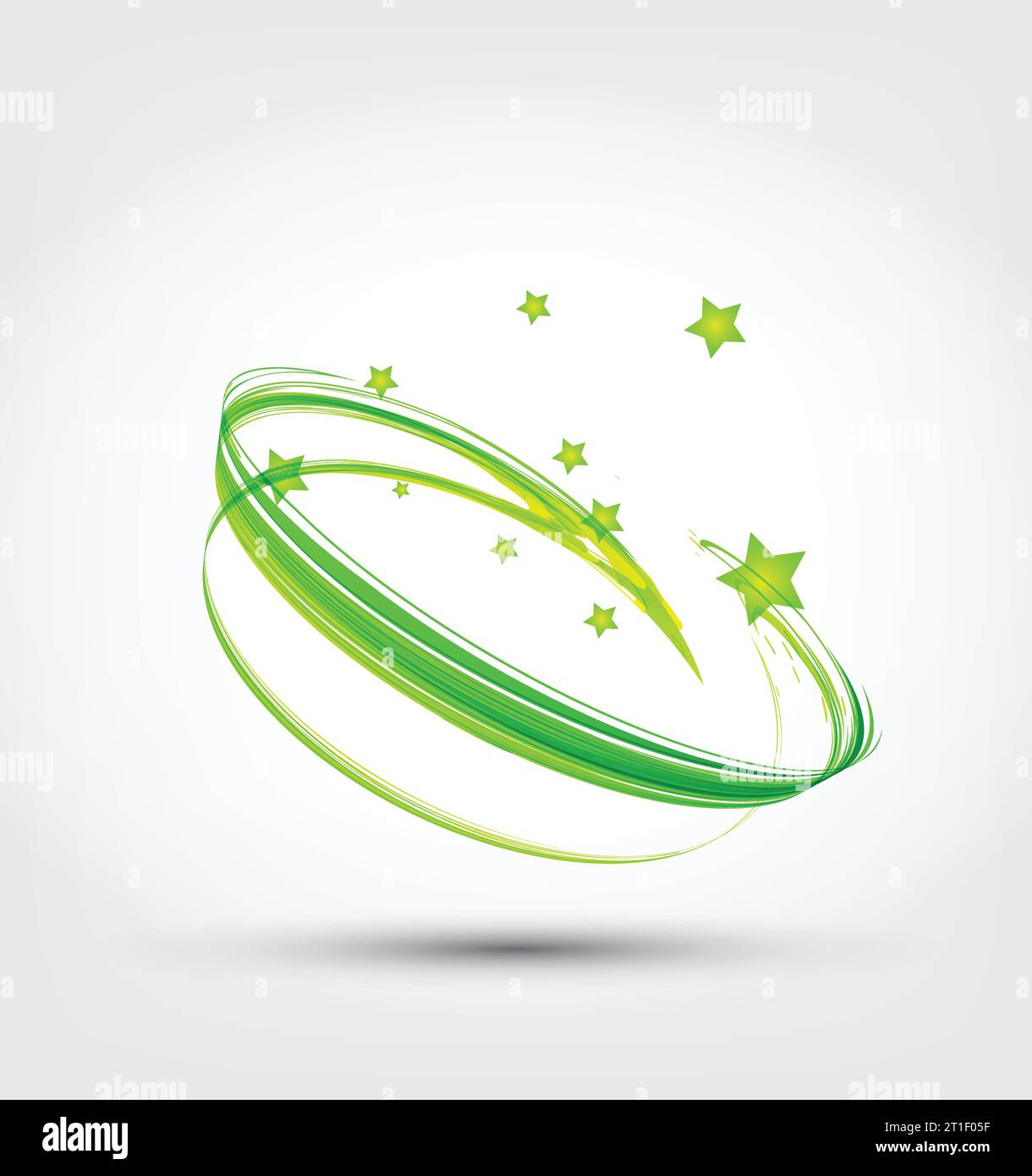 Abstract green wave. Vector Stock Vector Image & Art - Alamy
