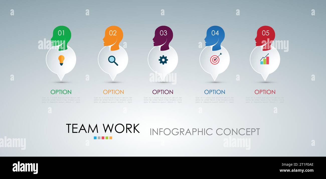 Info graphic teamwork. Business concept. Vector illustration Stock ...