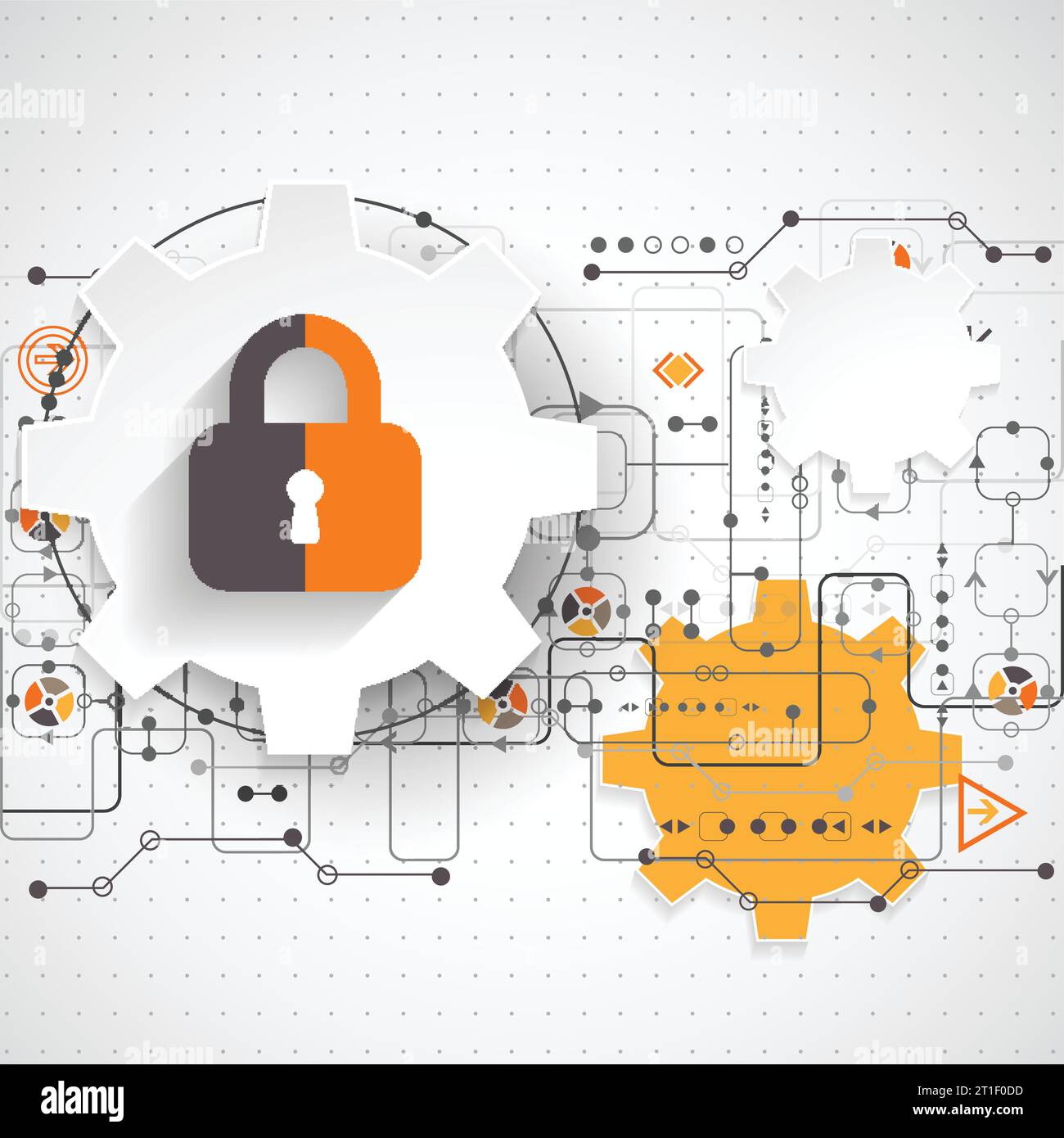 Protection concept. Protect mechanism, system privacy. Vector ...