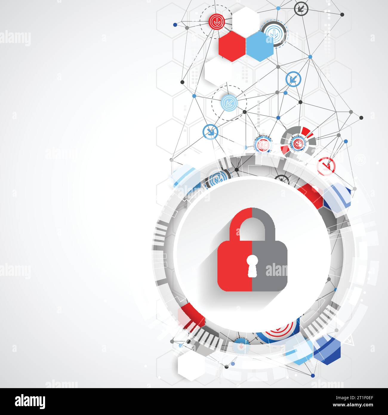 Protection concept. Protect mechanism, system privacy. Vector ...