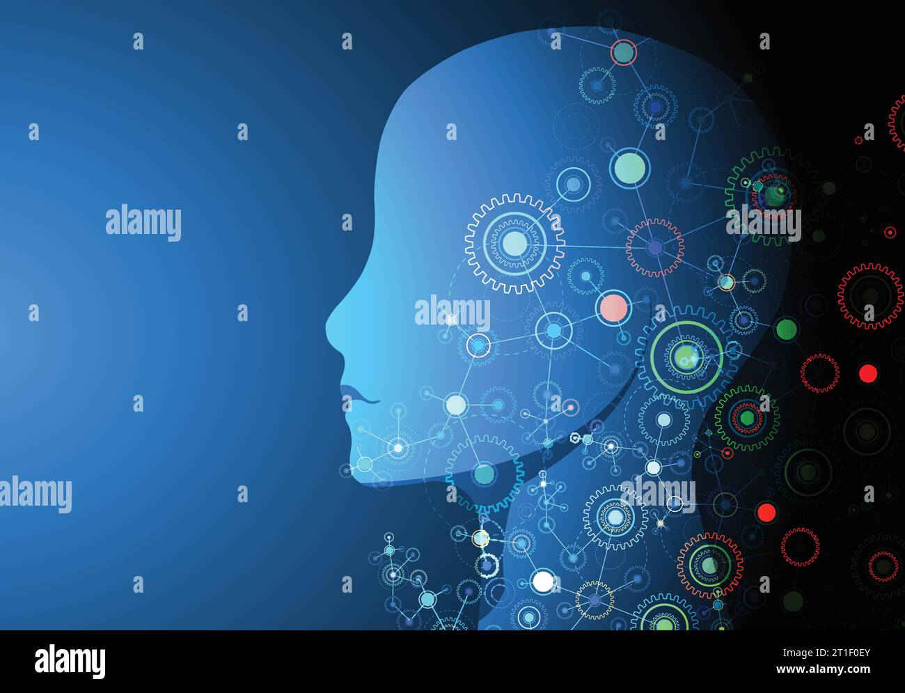 Creative brain concept background. Artificial Intelligence concept ...