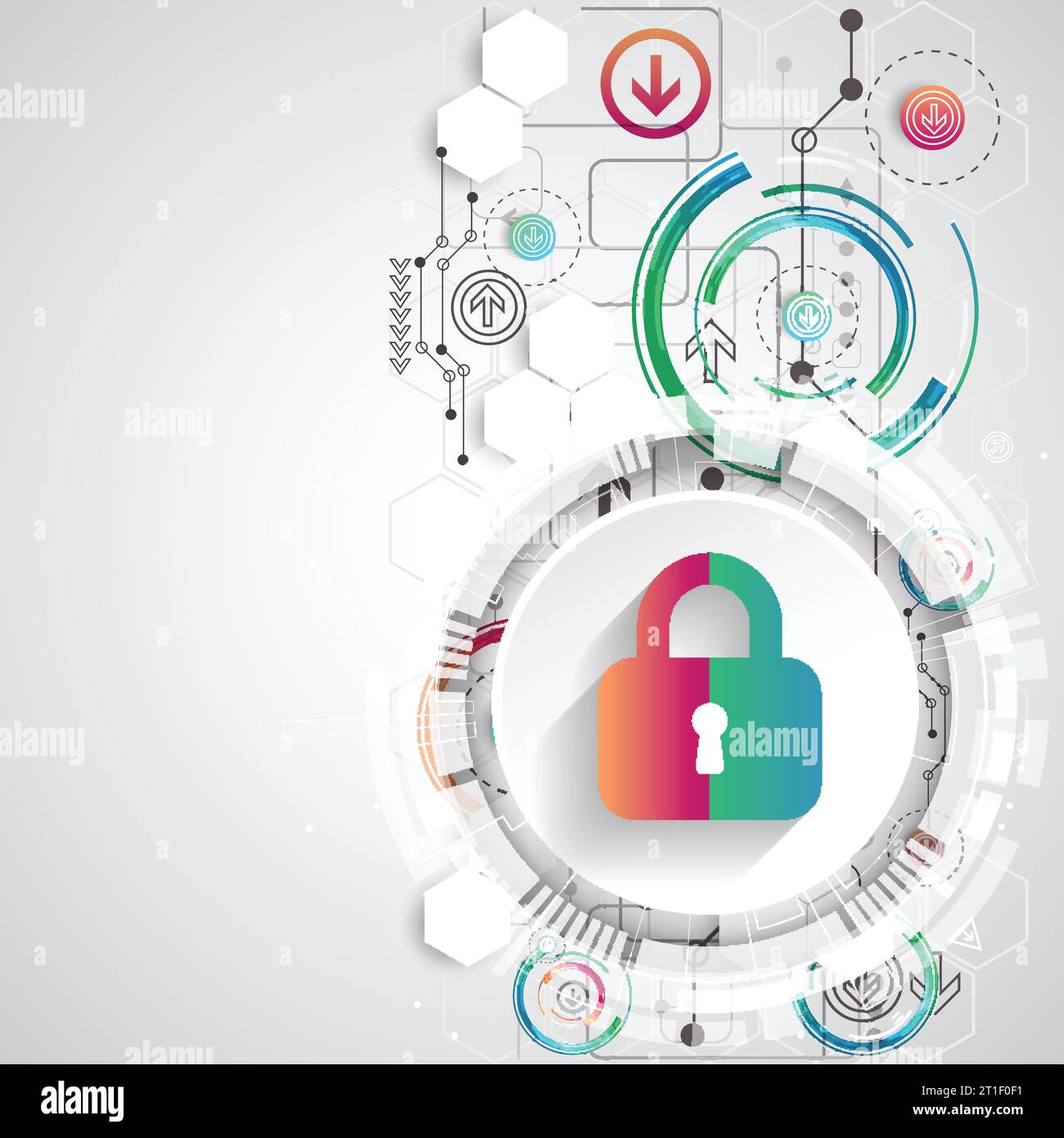 Protection concept. Protect mechanism, system privacy. Vector ...