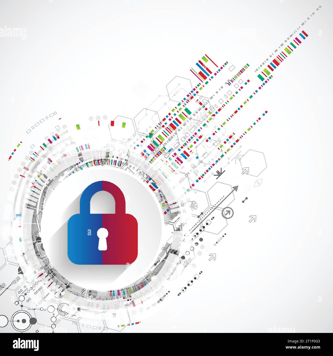 Protection concept. Protect mechanism, system privacy. Vector ...