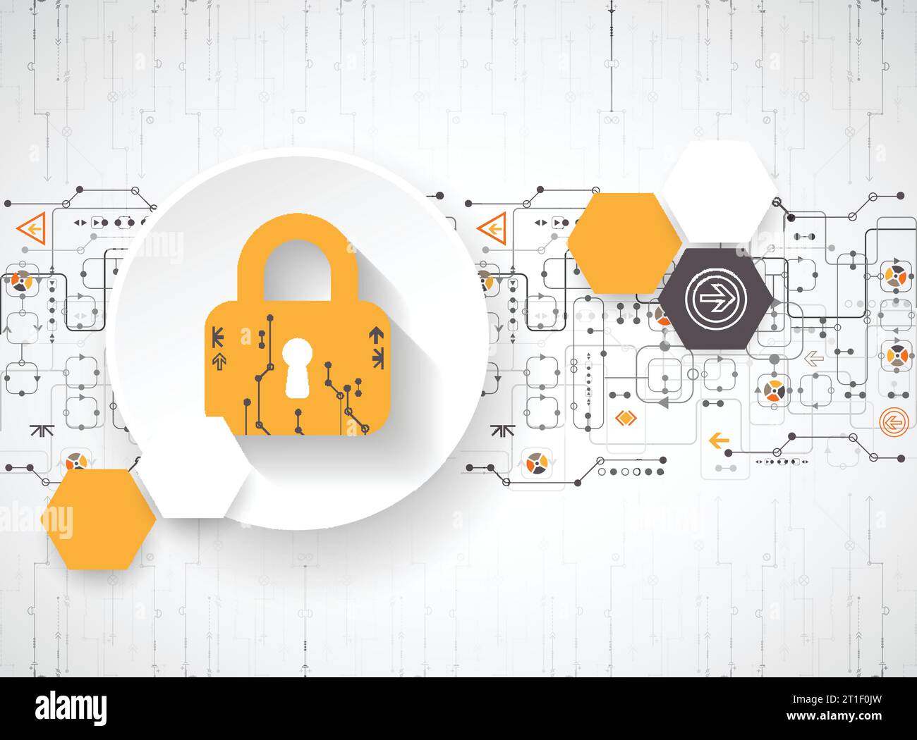 Protection concept. Protect mechanism, system privacy. Vector ...