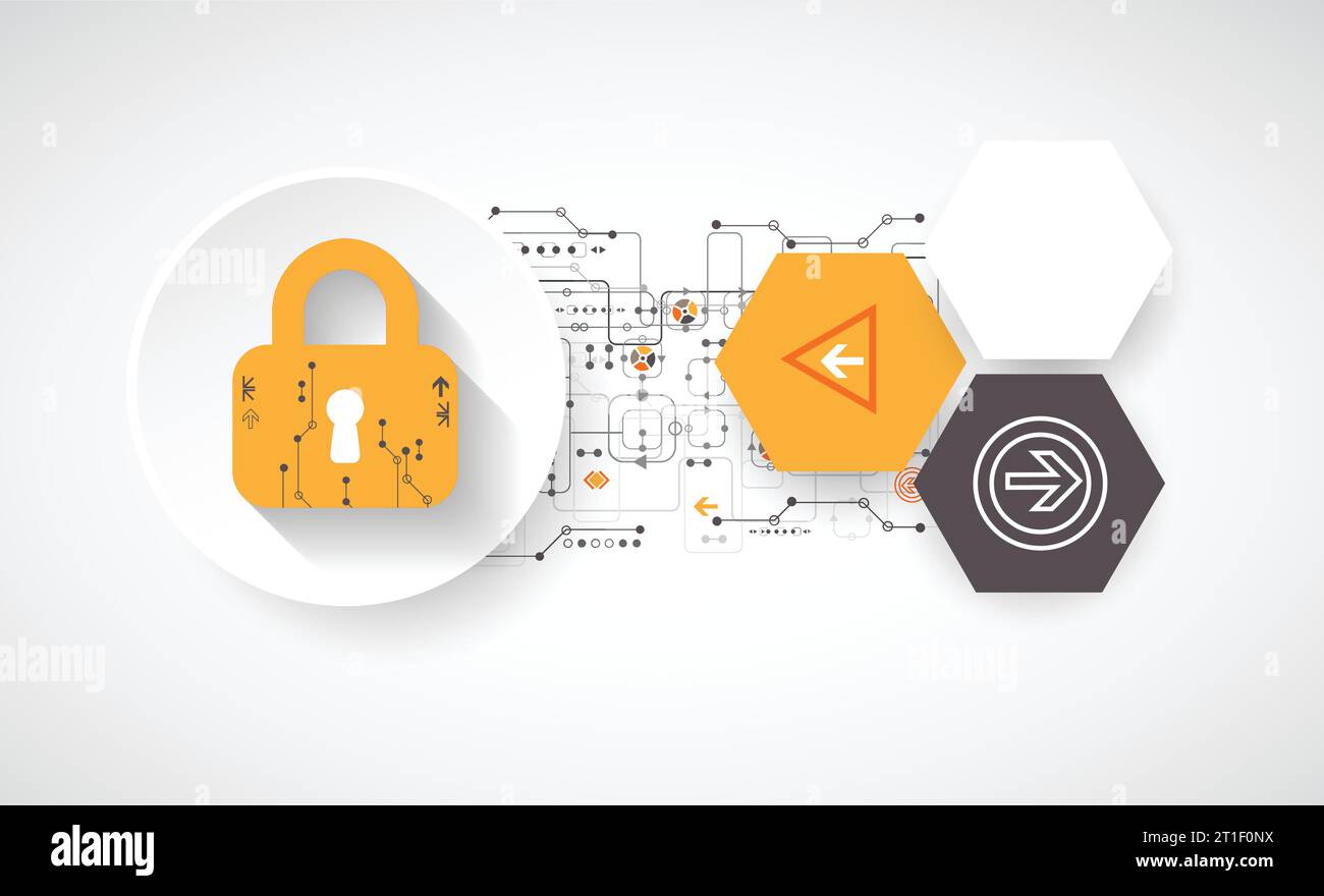 Protection concept. Protect mechanism, system privacy. Vector ...