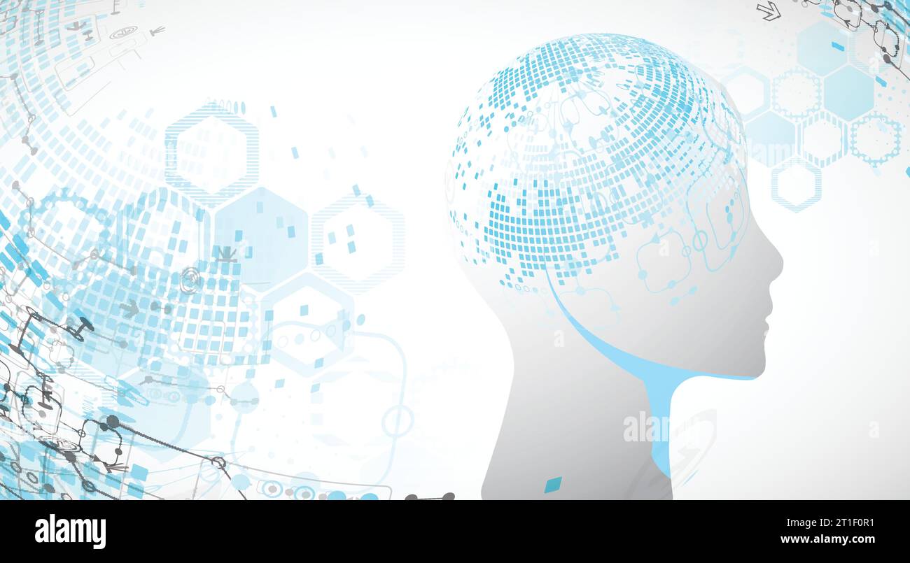 Creative brain concept background. Artificial Intelligence concept ...