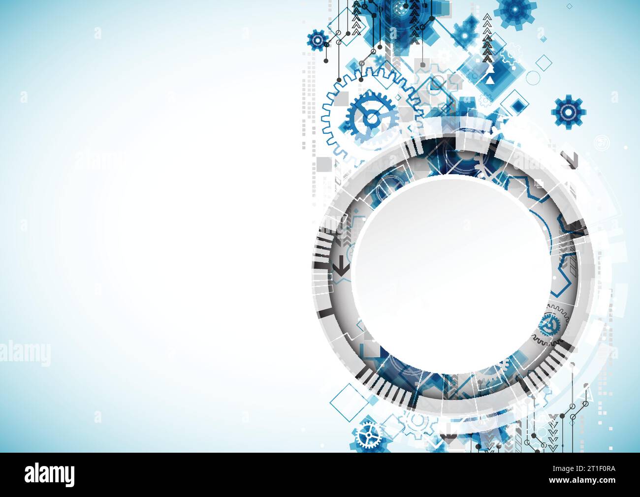 Abstract background with various technological elements. Vertical ...