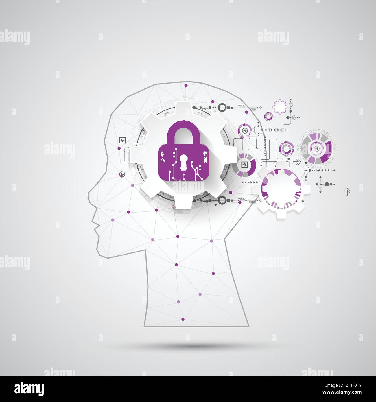 Intellectual property concept background. Vector science illustration ...