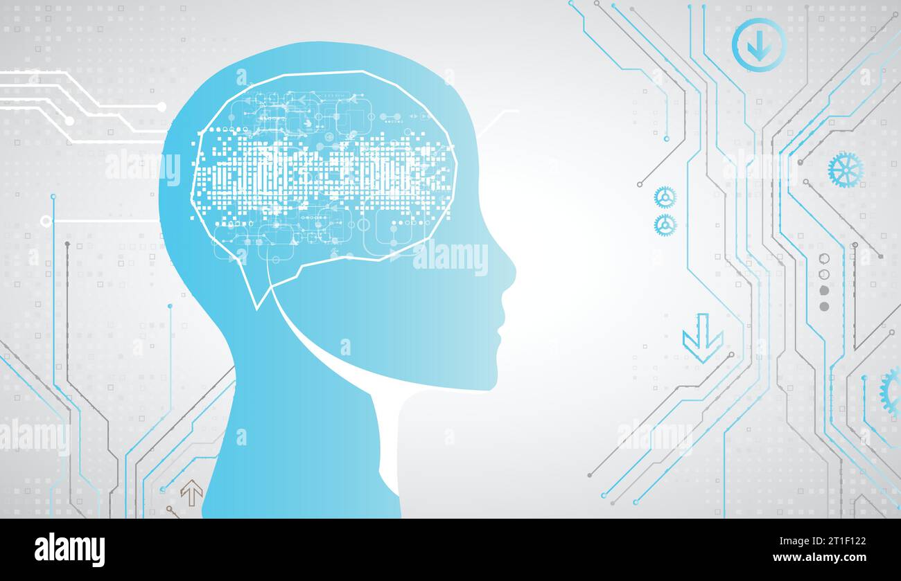 Creative brain concept background. Artificial Intelligence concept ...