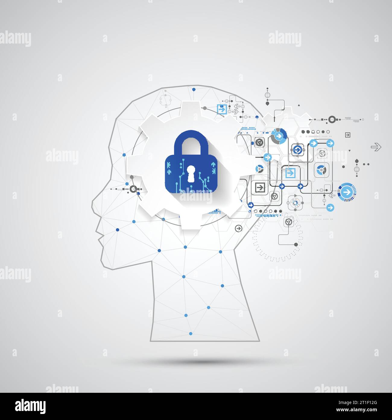Intellectual property concept background. Vector science illustration ...