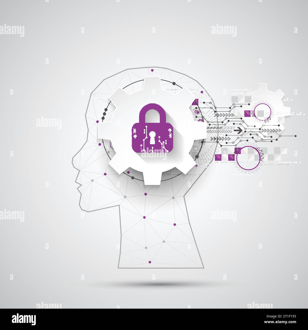 Intellectual property concept background. Vector science illustration ...