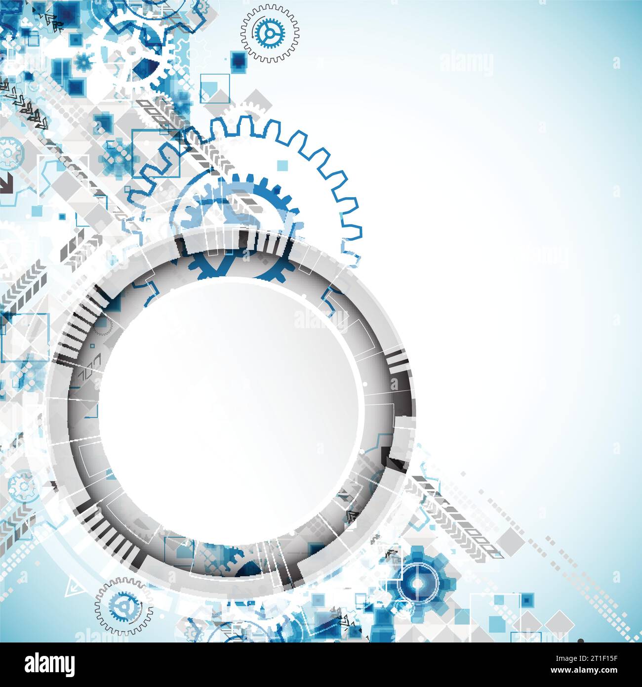 Abstract background with various technological elements. Vertical ...