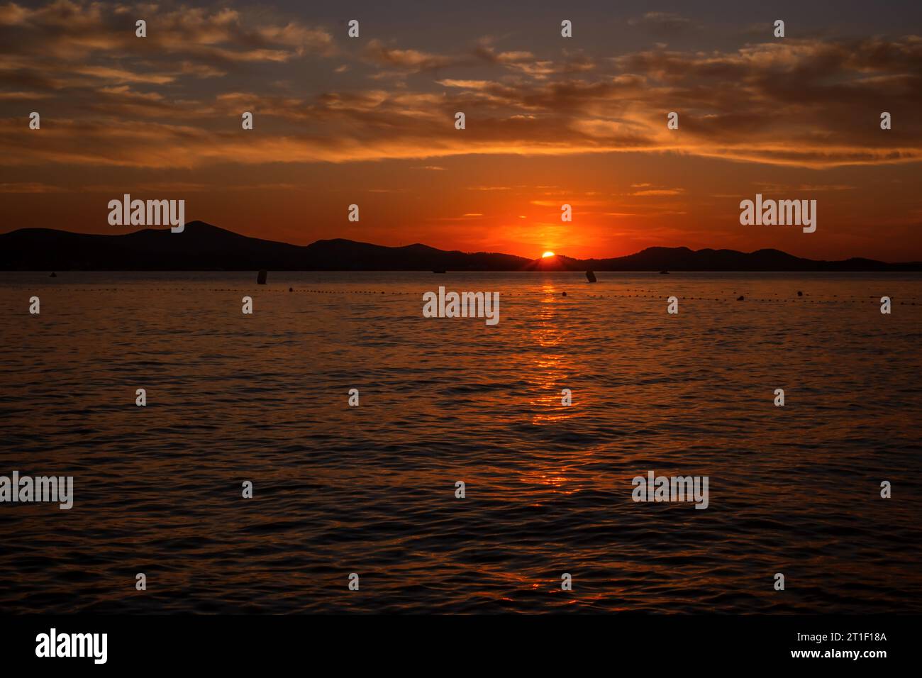 CROATIA : ZADAR - SUNSET AT KOLOVARE BEACH Stock Photo - Alamy