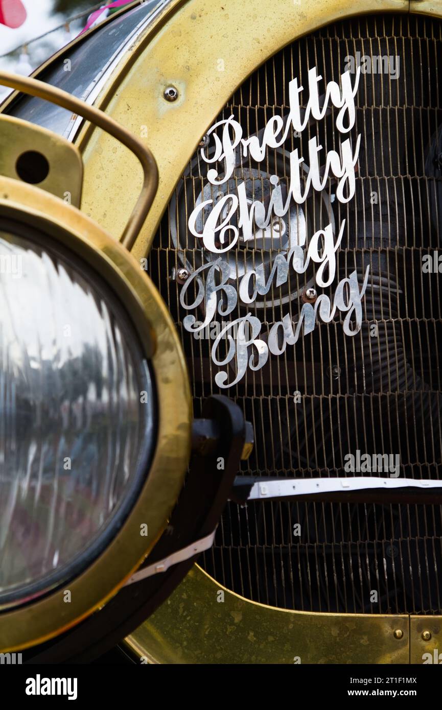 Radiator Grill Of A Replica Chitty Chitty Bang Bang Car With Pretty ...