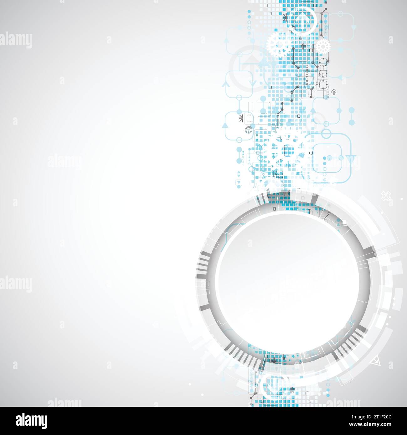 Abstract background with various technological elements. Vertical structure pattern technology ...