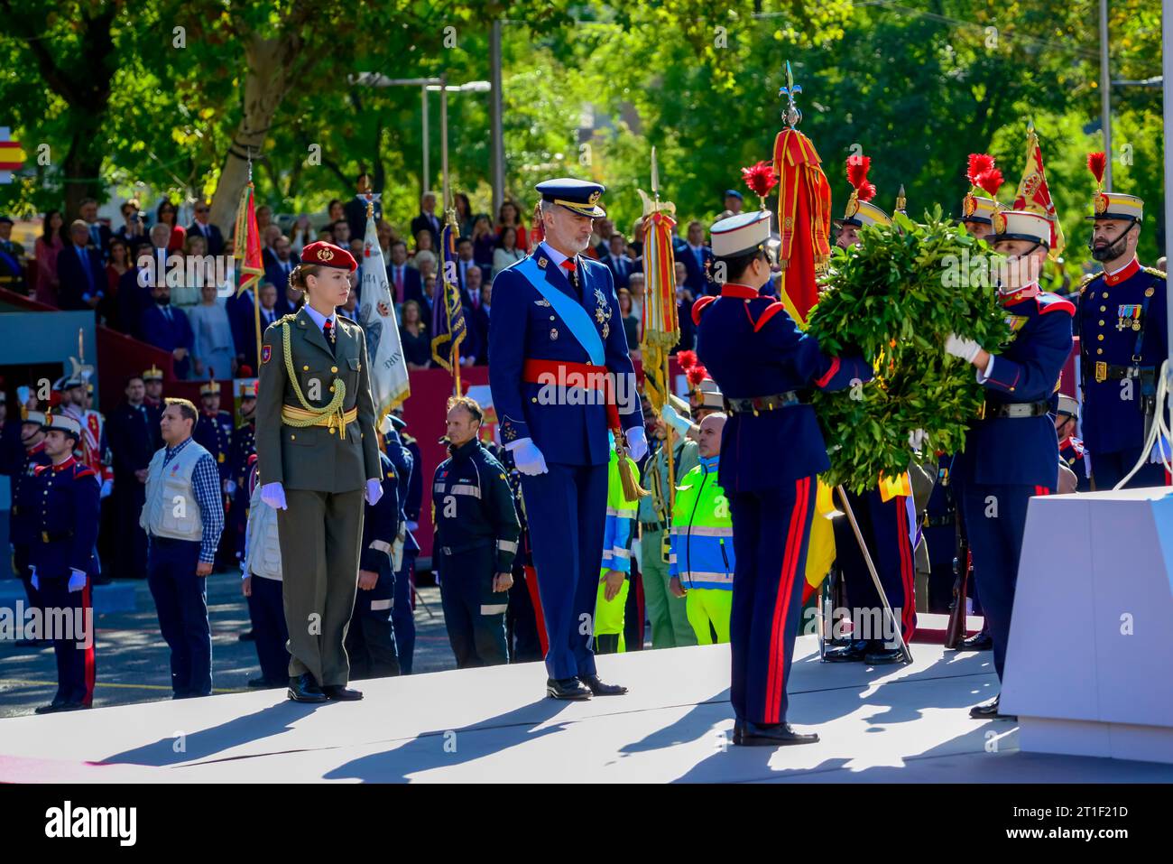 Laying of the wreath . Some 4,100 military personnel participated during the National Day ...