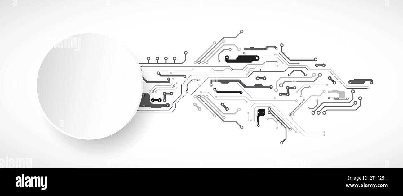 Vector illustration, Hi-tech digital technology and engineering theme ...