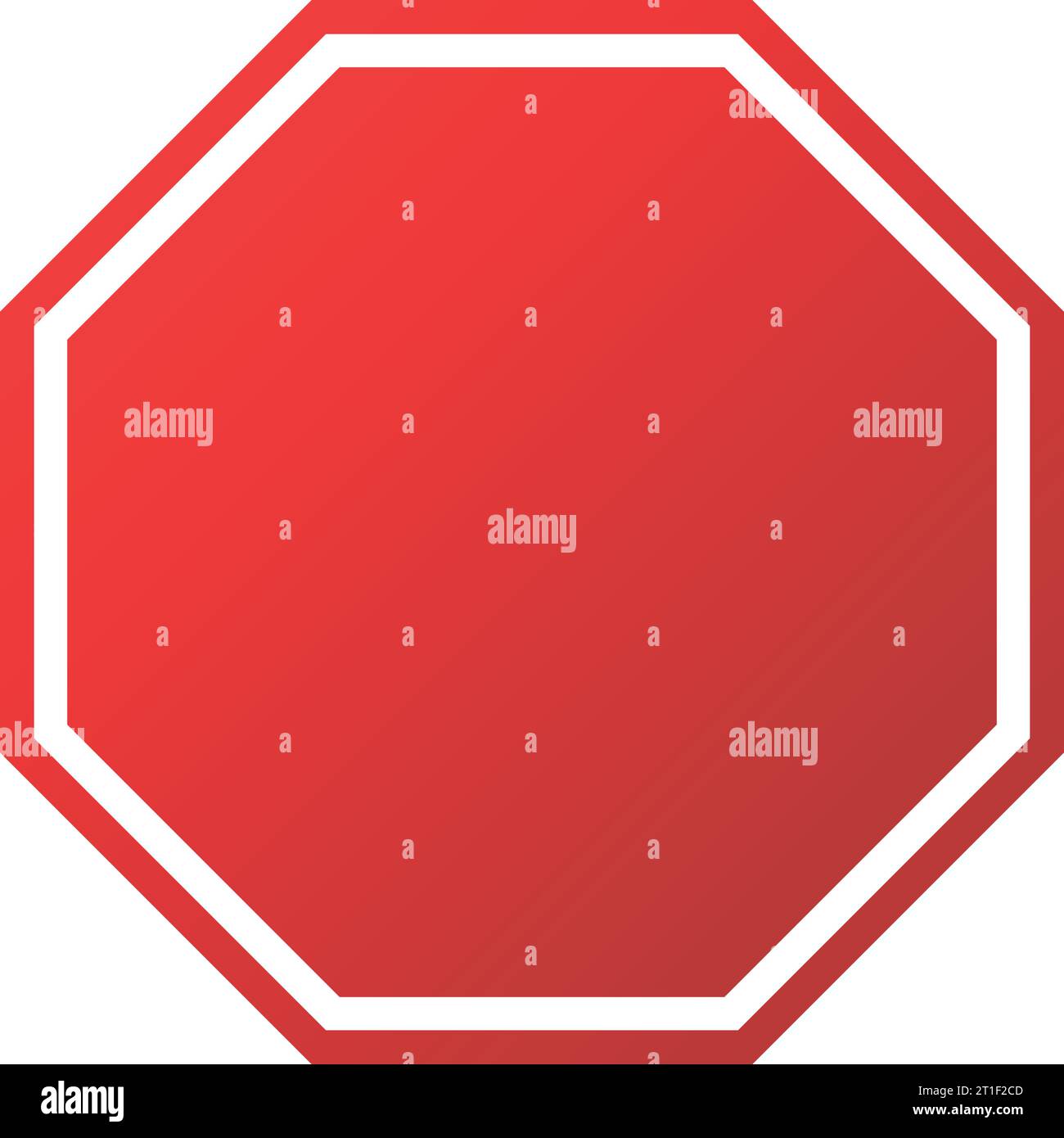 Stop sign icon in flat style. Traffic control vector illustration on ...