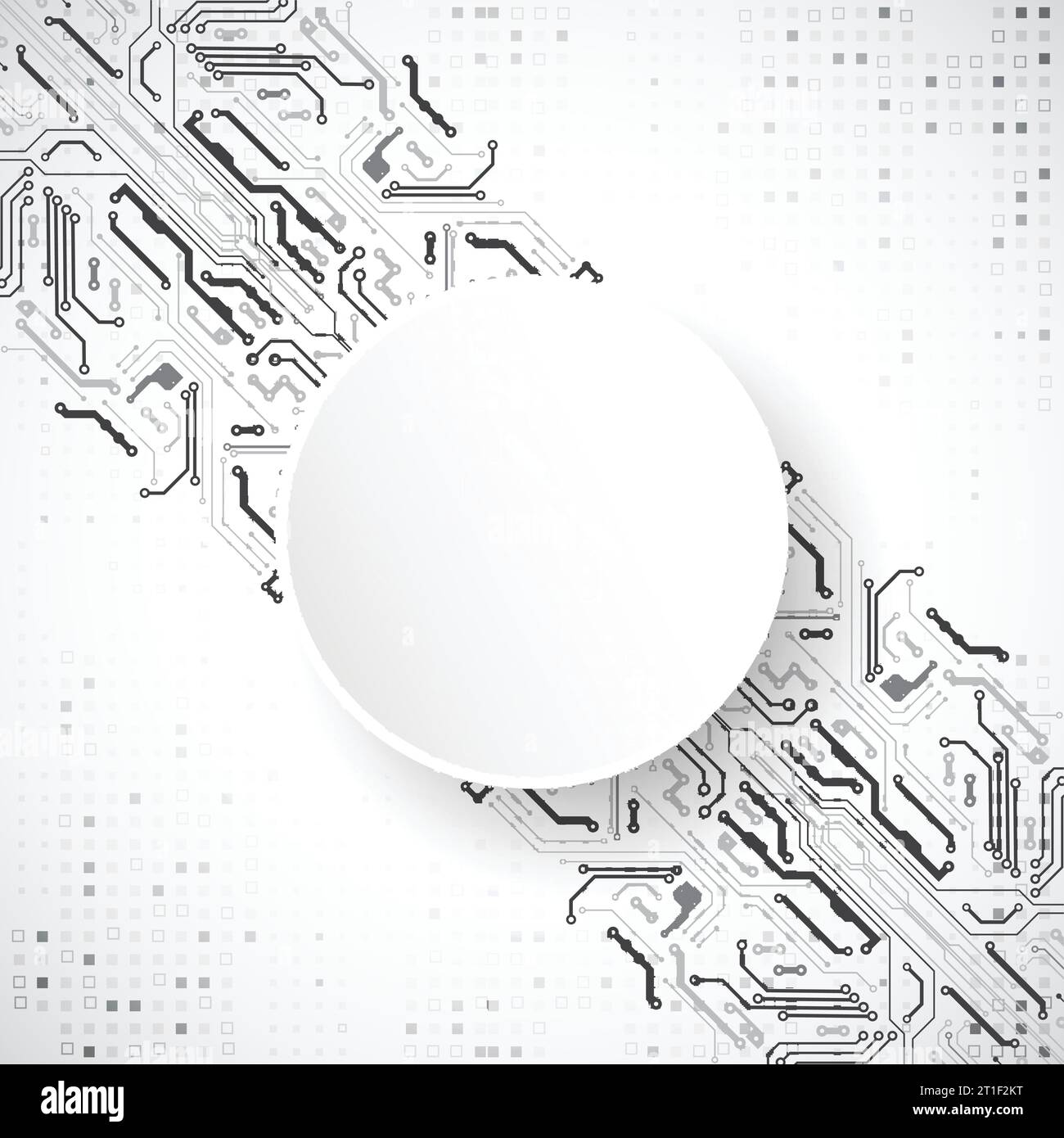 Vector illustration, Hi-tech digital technology and engineering theme ...